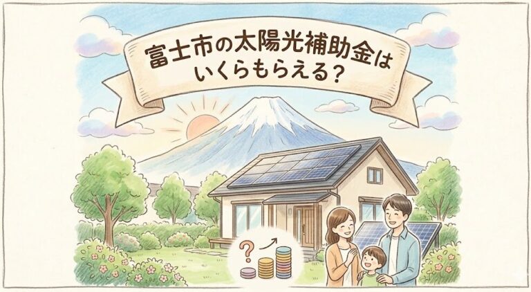 【2026年最新】富士市の太陽光補助金はいくらもらえる？住宅用・蓄電池・中小企業向けを完全解説 | おうち省エネガイド