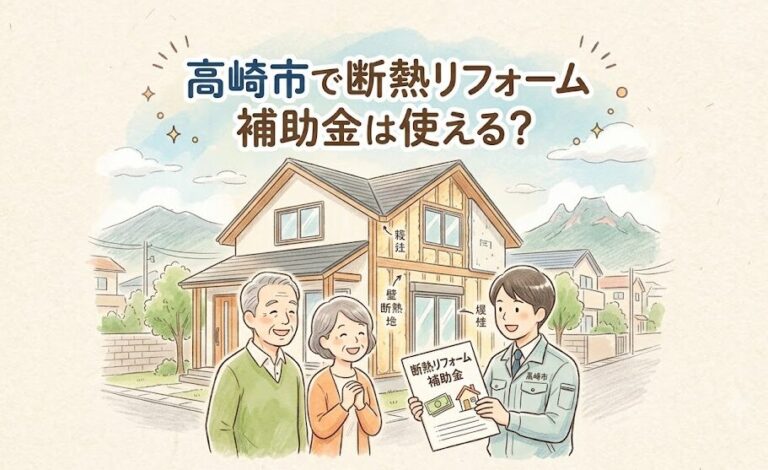 【2026年最新】高崎市で断熱リフォーム補助金は使える？市と国の制度の違いや申請前の注意点を徹底解説 | おうち省エネガイド